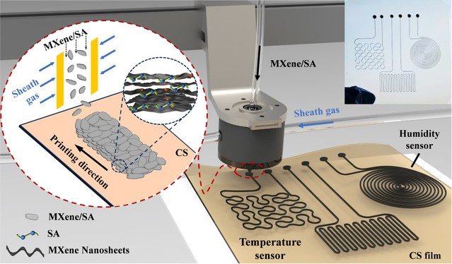 Chemical Engineering Journal | Aerosol jet printing of polyelectrolyte ...